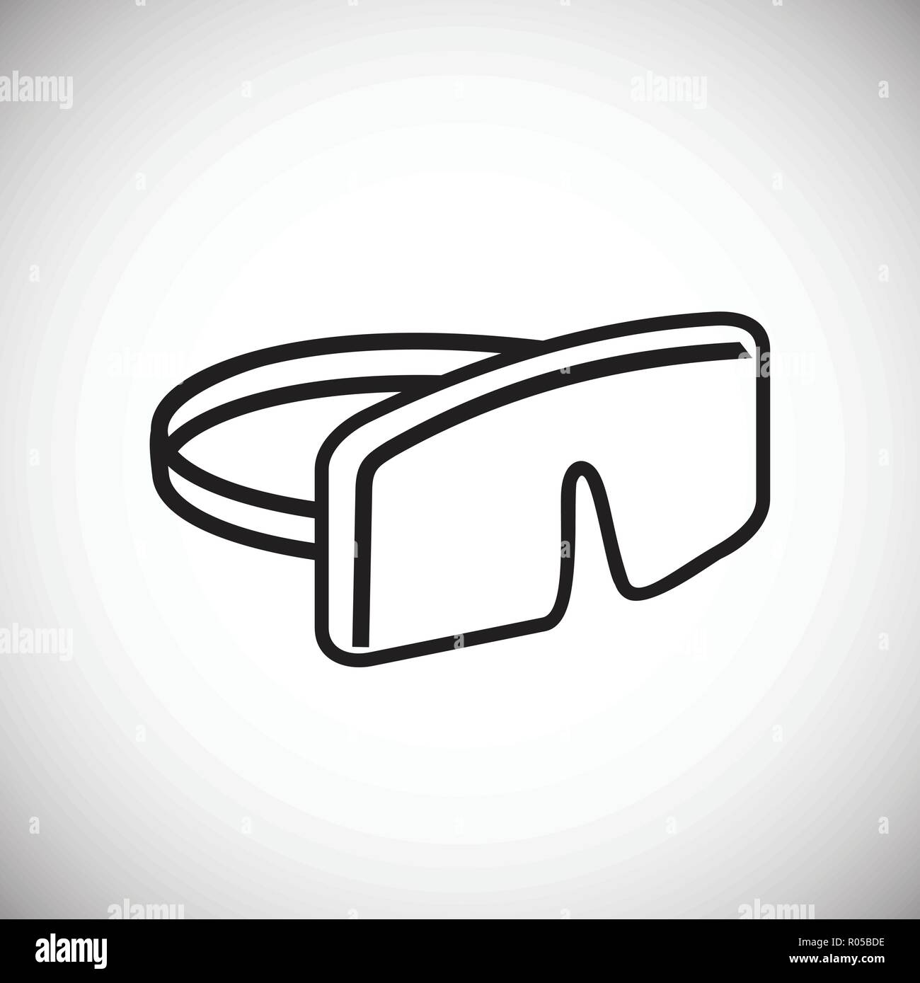 Ski goggles thin line on white background Stock Vector Image & Art - Alamy