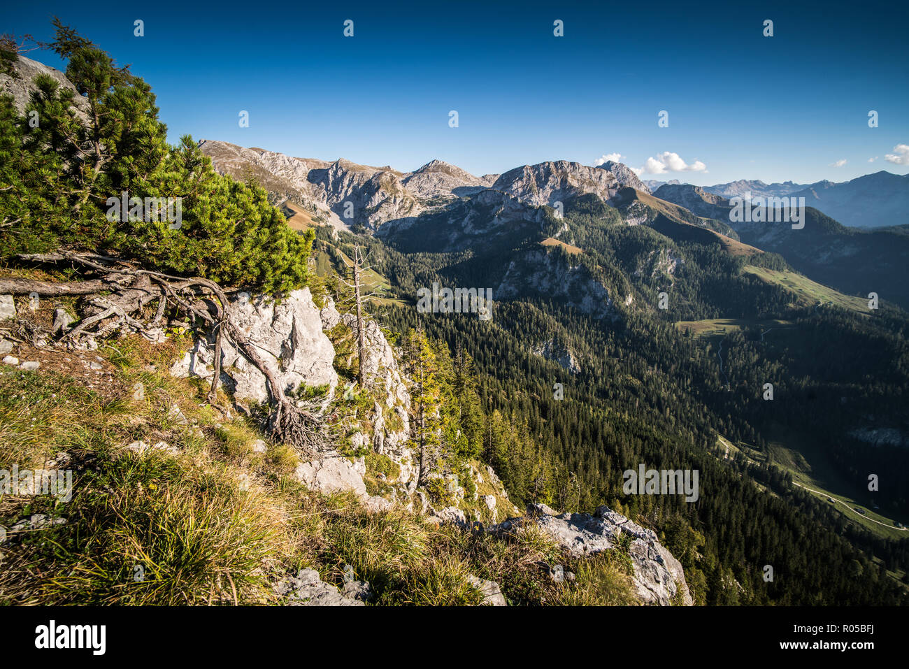 view from Jenner mountain, National park Berchtesgaden, Germany, Europe ...