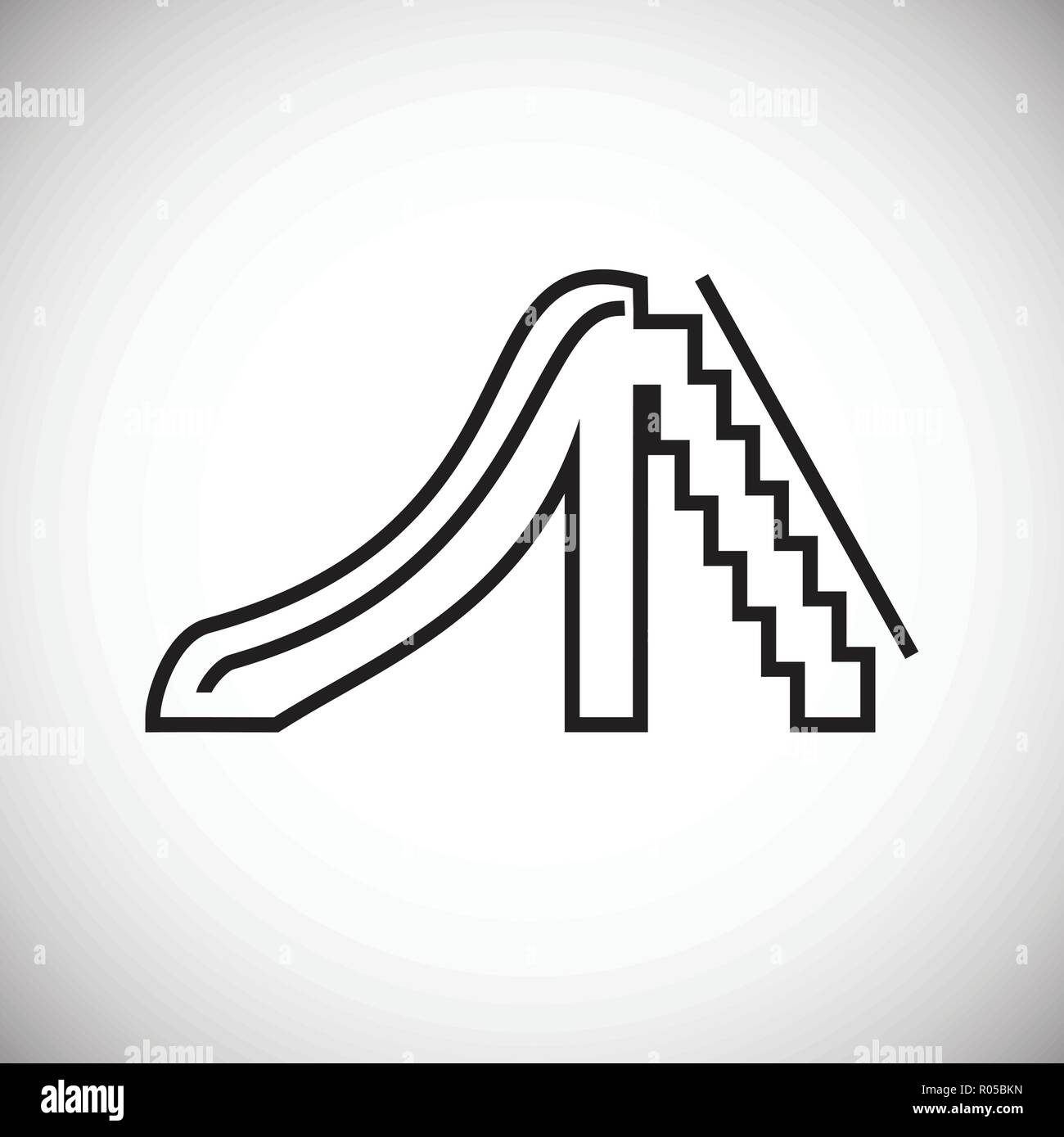 Children slide on white Stock Vector Images - Alamy