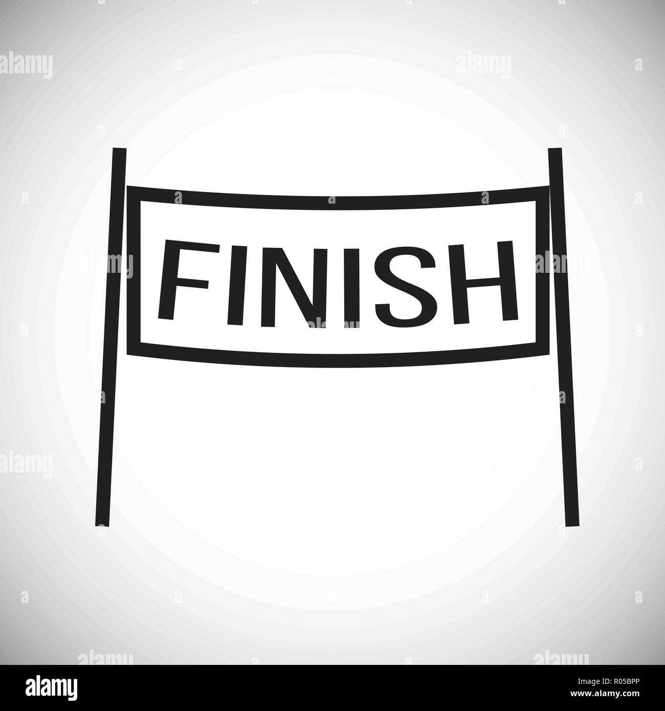 Finish line flag on white background Stock Vector Image & Art - Alamy