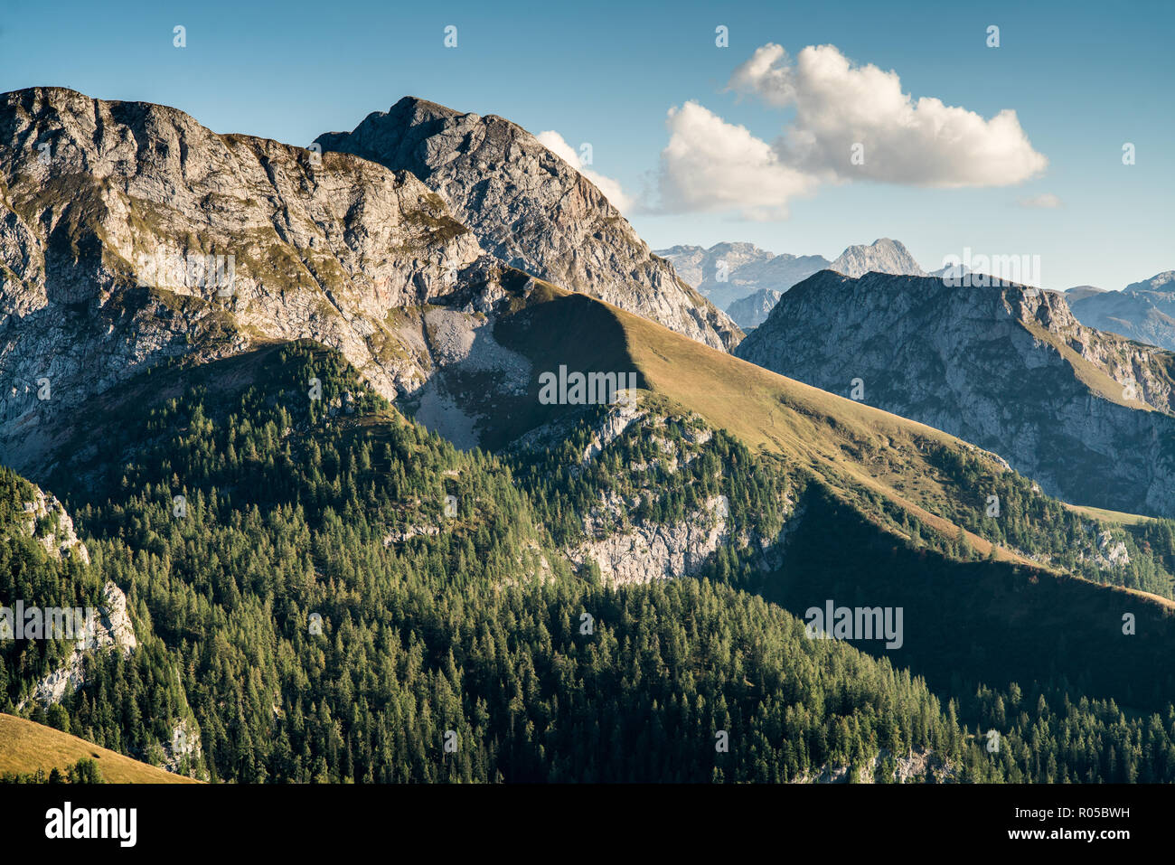 view from Jenner mountain, National park Berchtesgaden, Germany, Europe ...