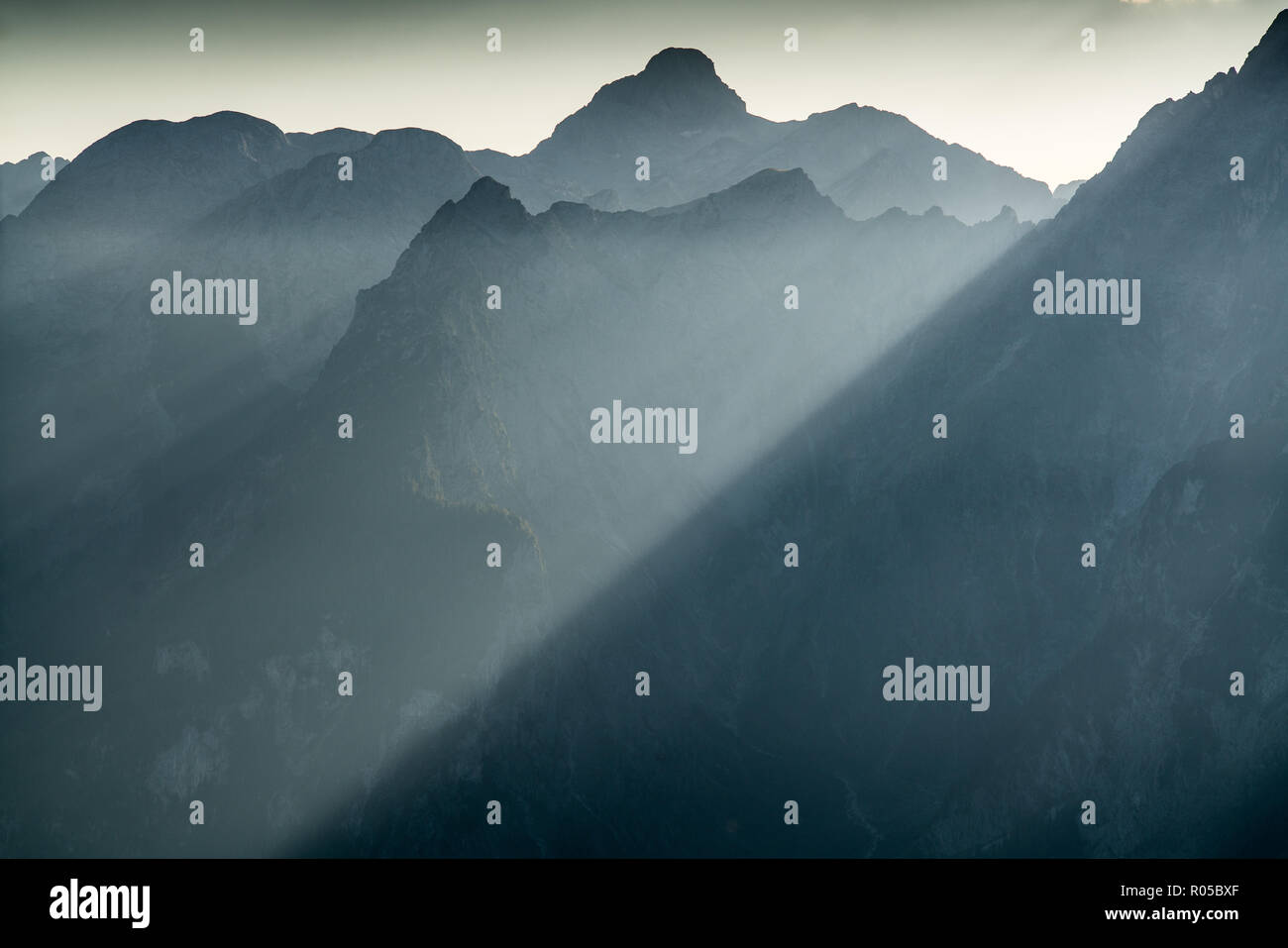 view from Jenner mountain, National park Berchtesgaden, Germany, Europe ...