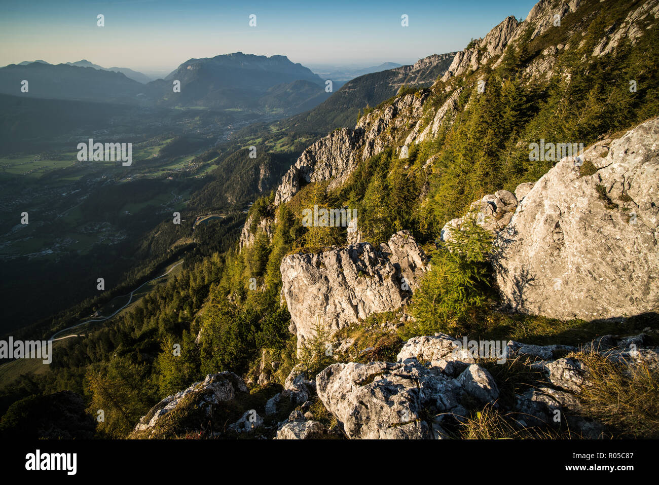 view from Jenner mountain, National park Berchtesgaden, Germany, Europe ...