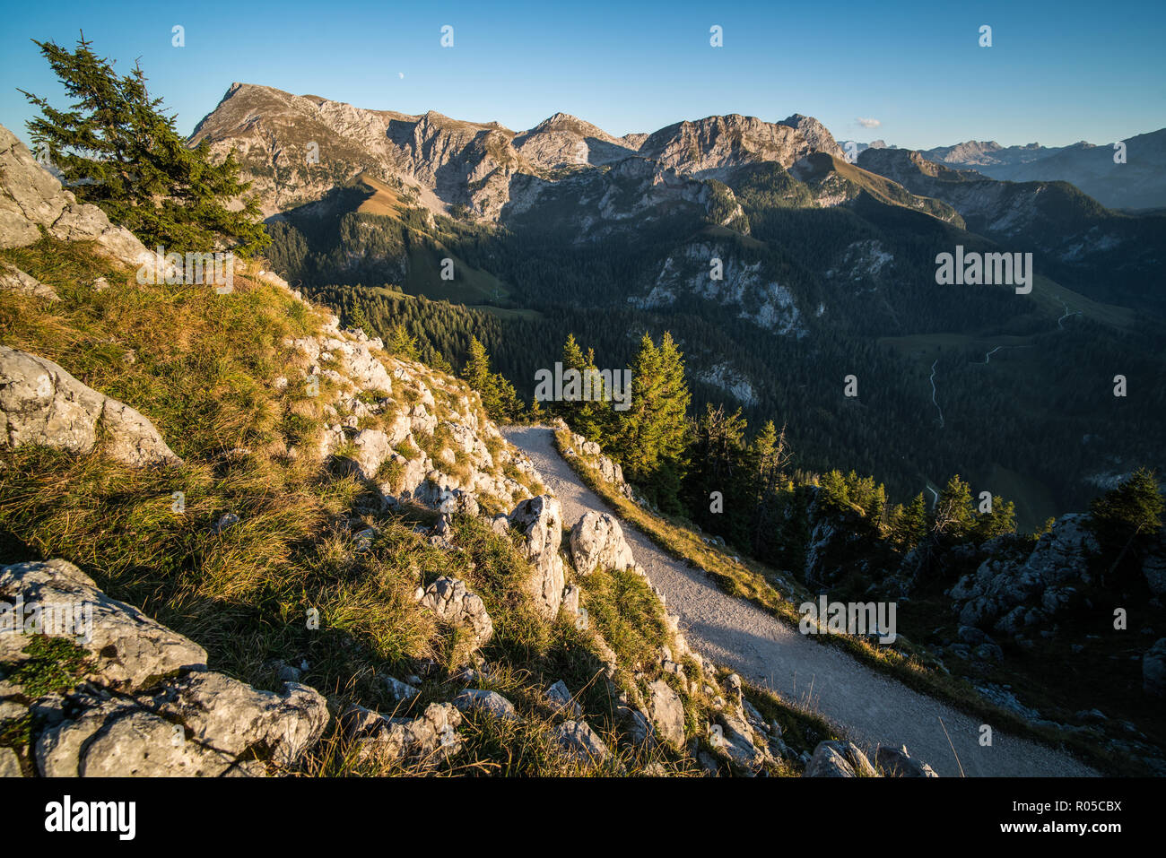 view from Jenner mountain, National park Berchtesgaden, Germany, Europe ...