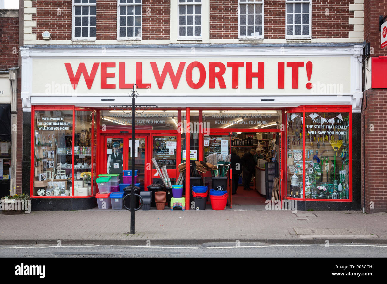 Shop with a variation on the iconic 'Woolworth' name called Wellworth ...