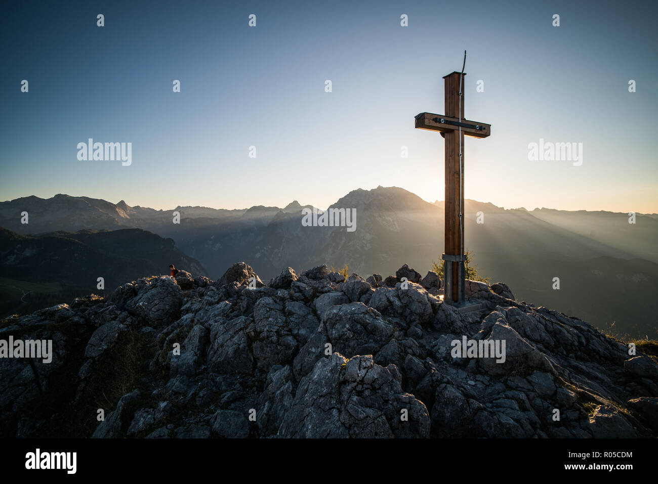 view from Jenner mountain, National park Berchtesgaden, Germany, Europe ...