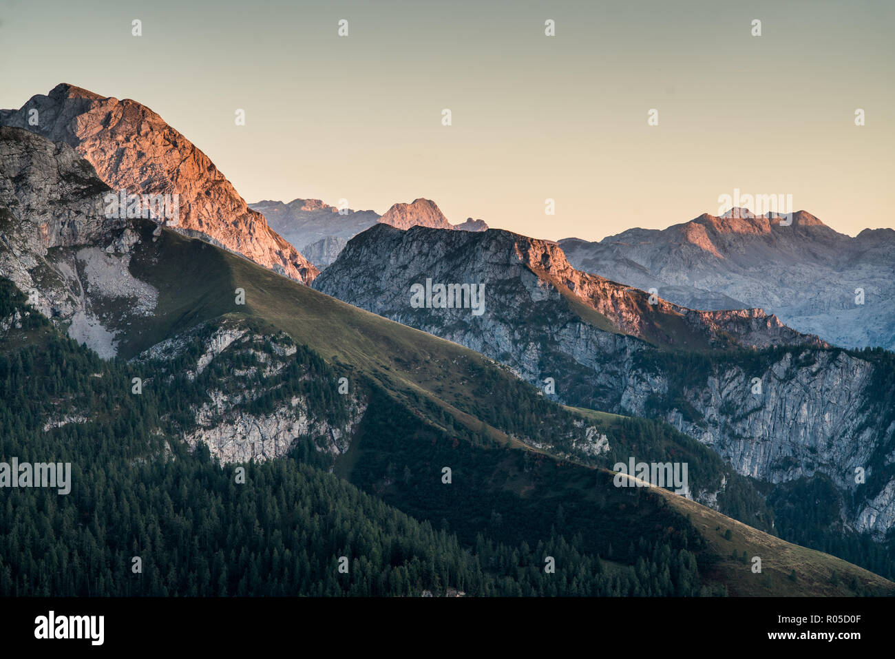 view from Jenner mountain, National park Berchtesgaden, Germany, Europe ...