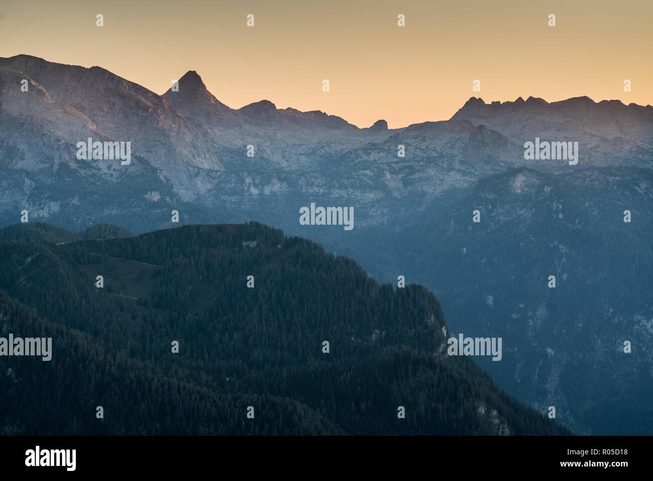 view from Jenner mountain, National park Berchtesgaden, Germany, Europe ...