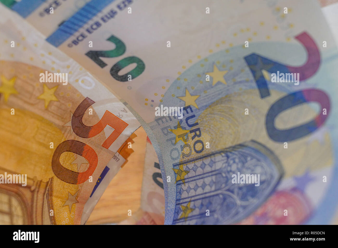 Euro banknotes, Lyon, France Stock Photo - Alamy