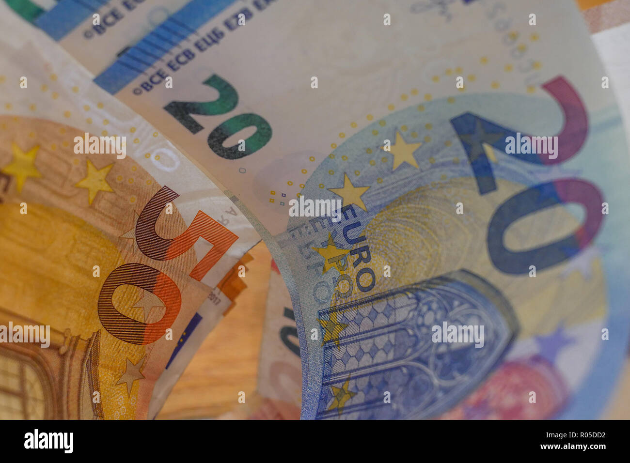 Euro banknotes, Lyon, France Stock Photo - Alamy