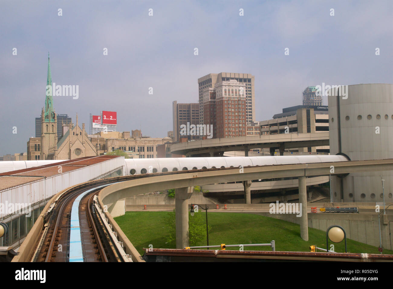 Train tramway modern buildings hi-res stock photography and images - Alamy