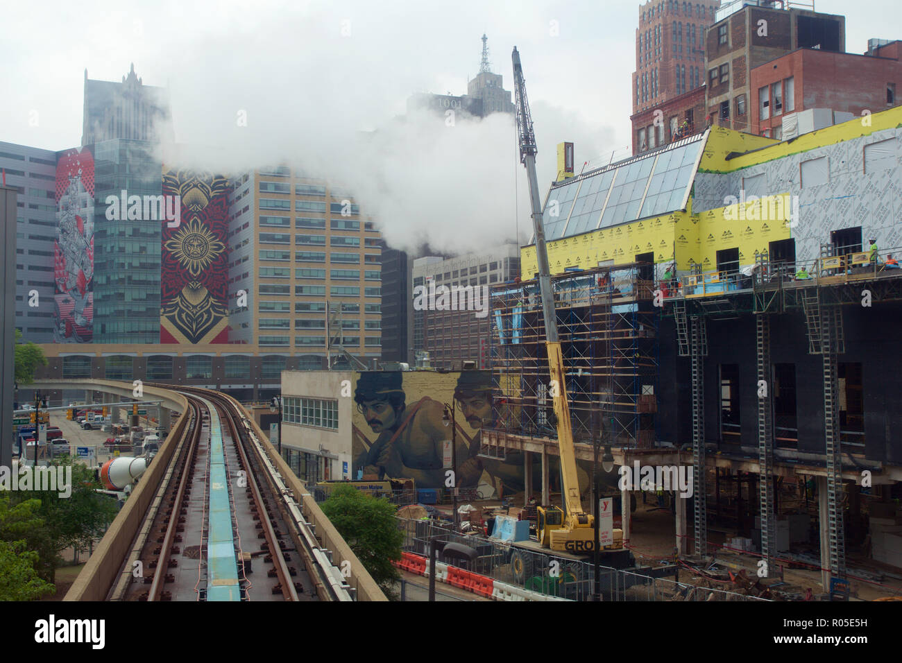 DETROIT, MICHIGAN, UNITED STATES - MAY 22nd, 2018: Riding the 'Detroit ...