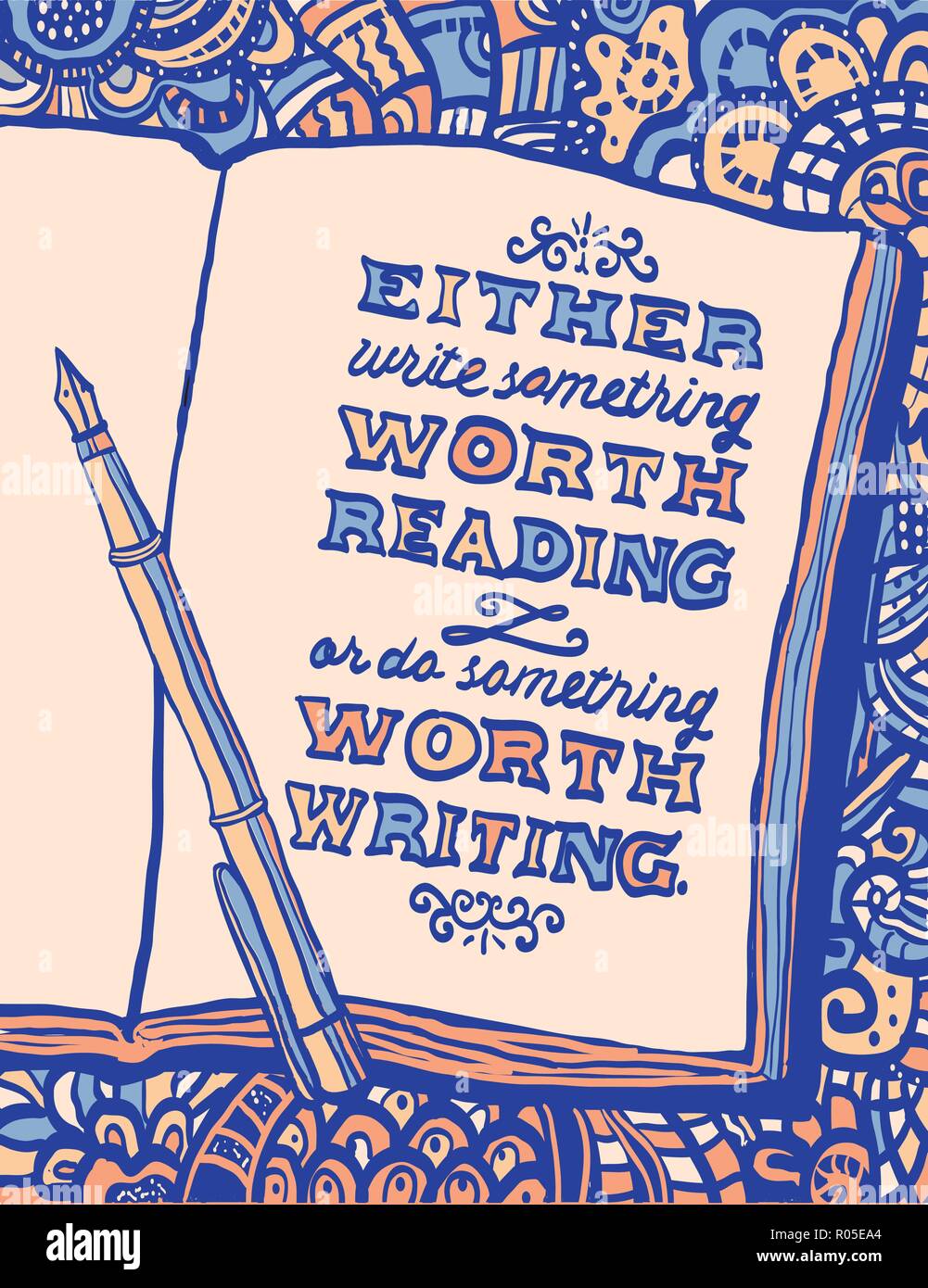 Writing coloring Stock Vector Images - Alamy