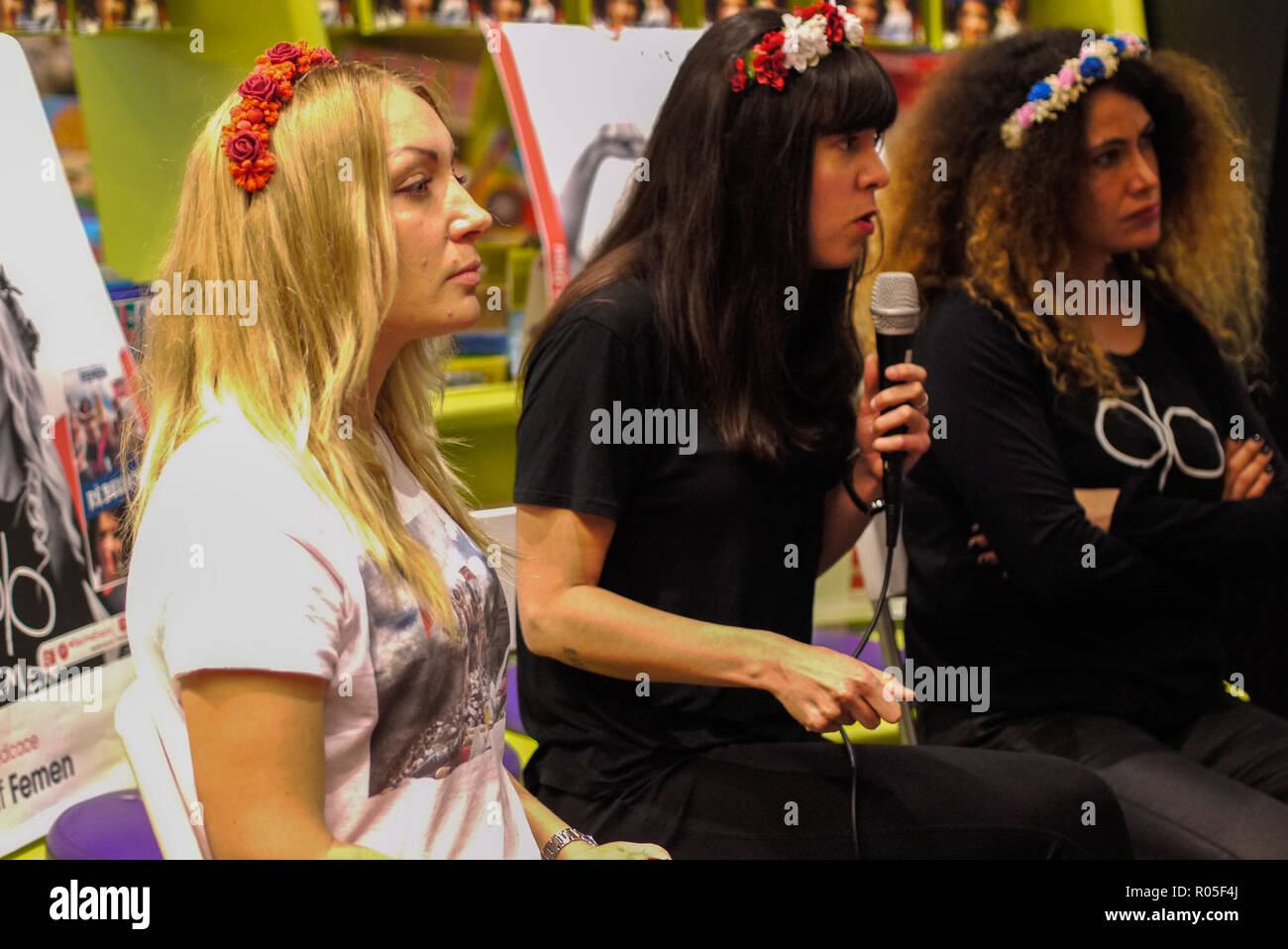 Femen present book in Lyon, France Stock Photo - Alamy