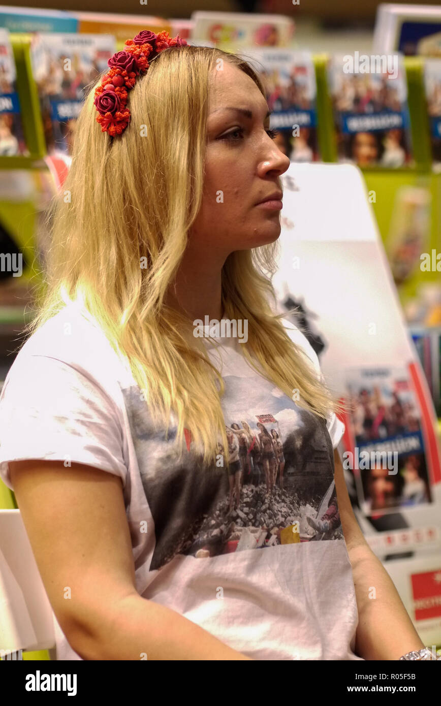 Femen present book in Lyon, France Stock Photo - Alamy