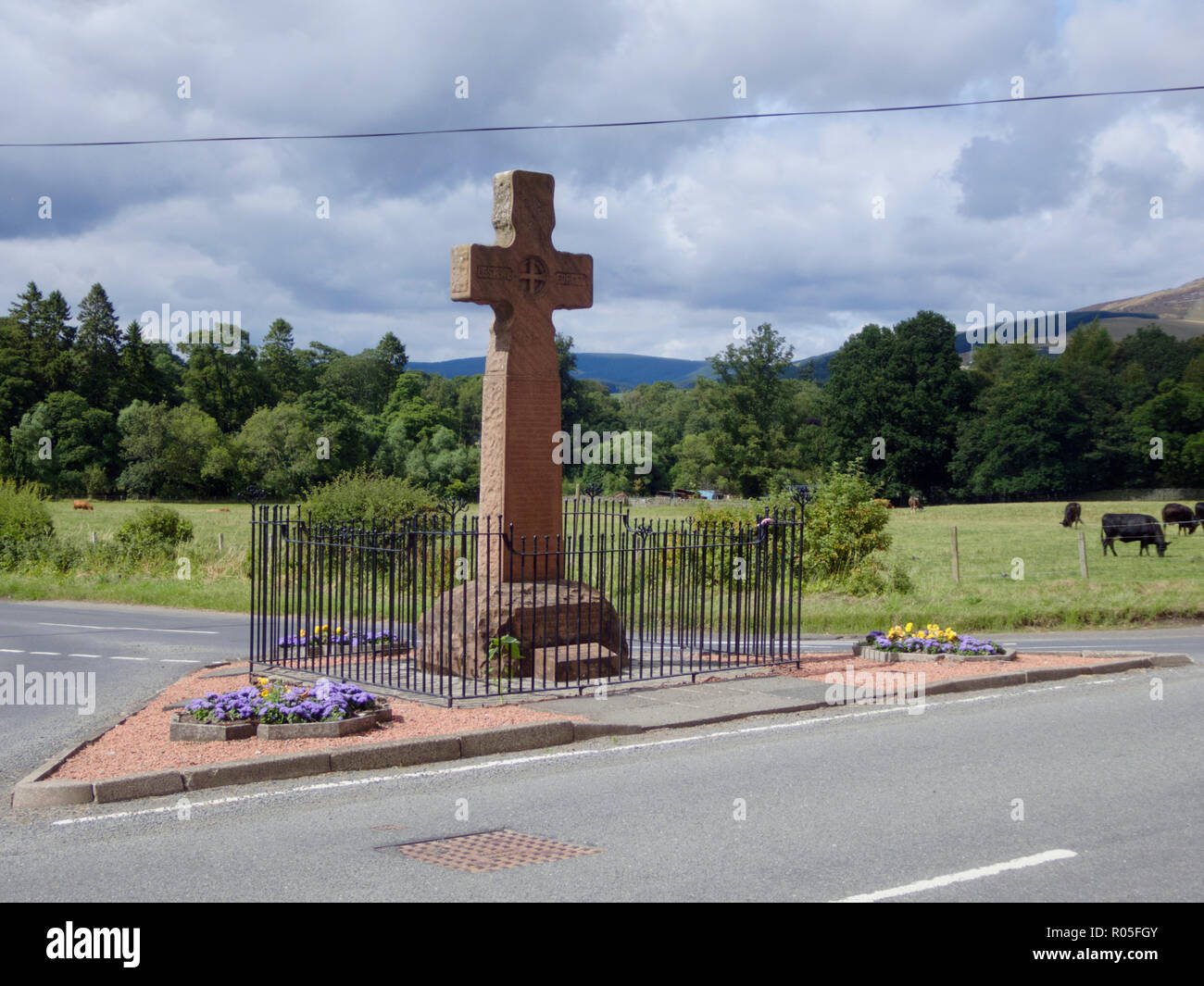 Traquair Village, Tweed Valley, Borders, Scotland, UK in August Stock ...