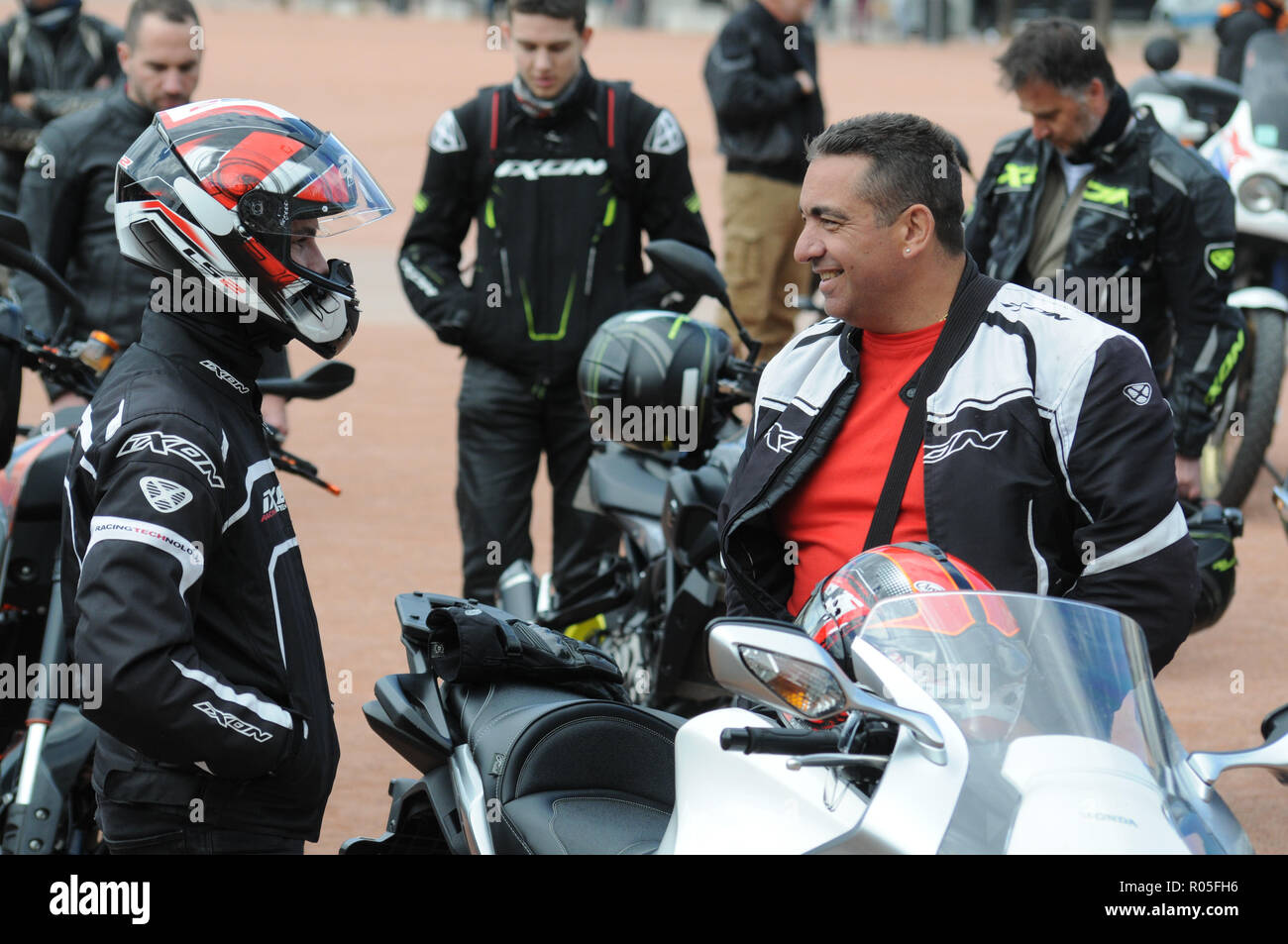 Bikers protest against obligatory technical control of motorcycles ...