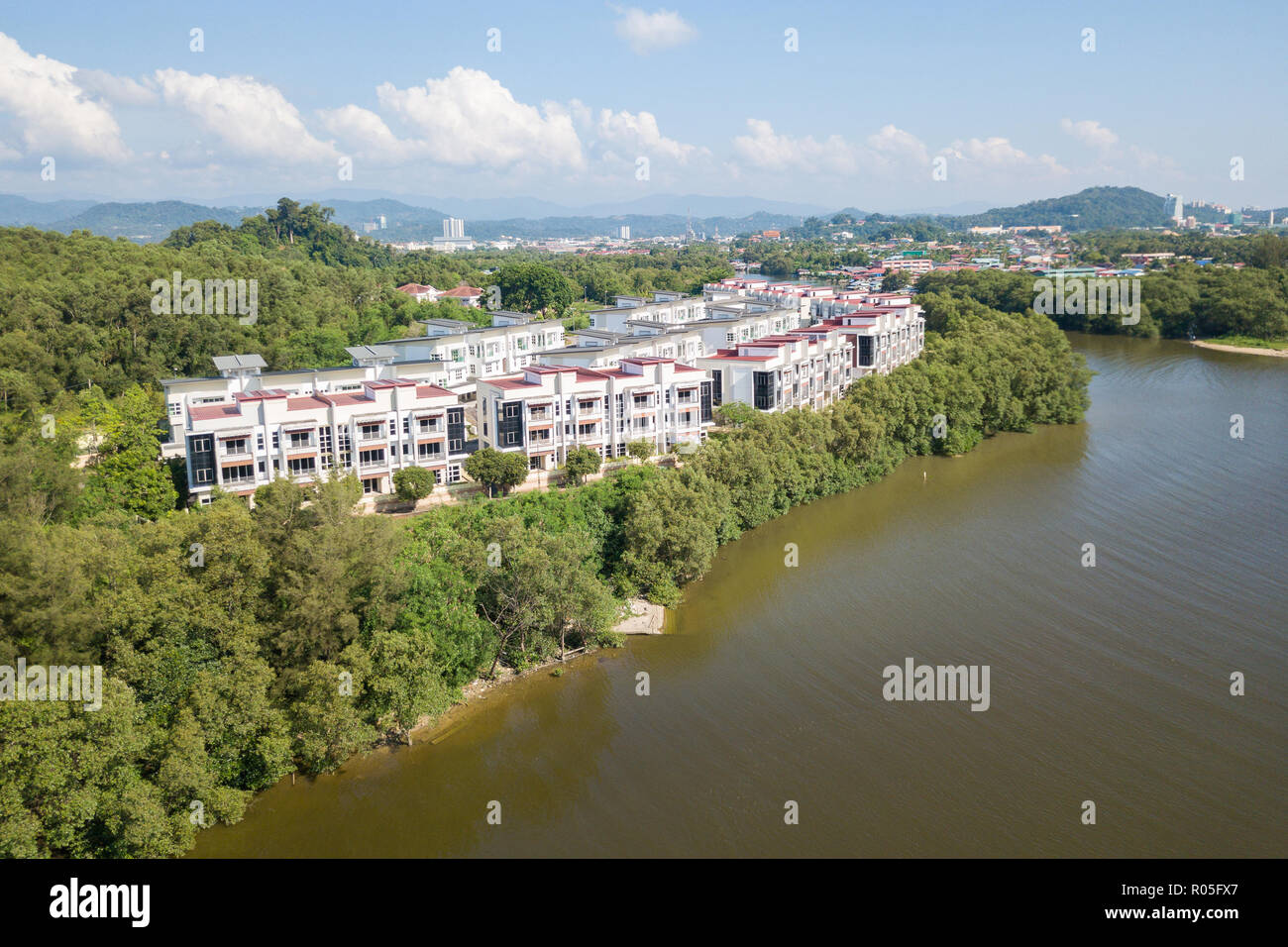 Dense housing area in Asia Stock Photo - Alamy