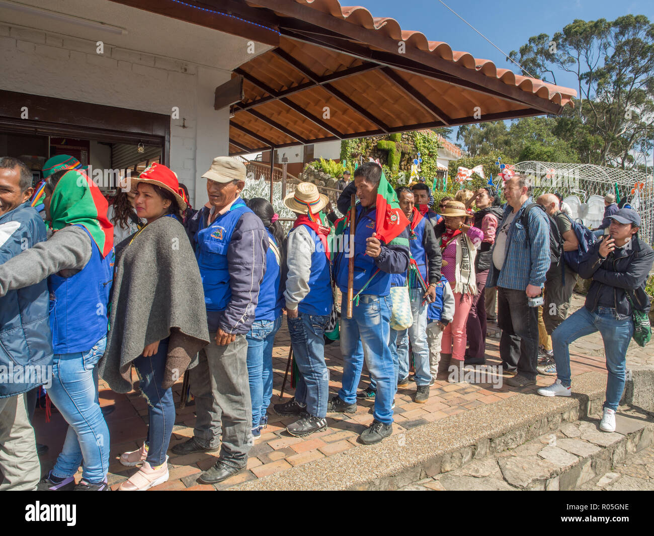 Bogota, Colombia - December 01, 2017: A tribe from the north of ...