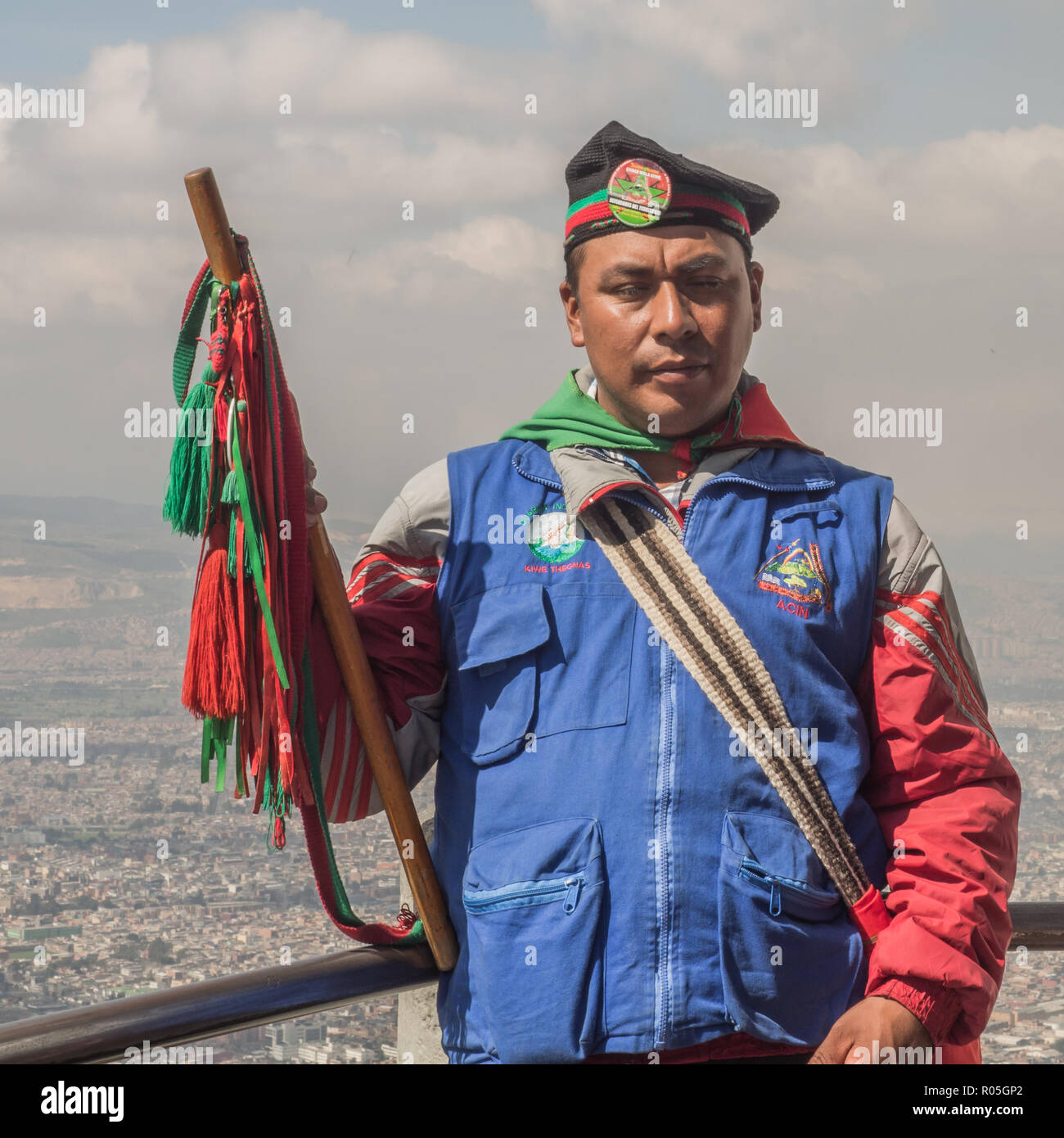 Bogota, Colombia - December 01, 2017: A tribe from the north of ...
