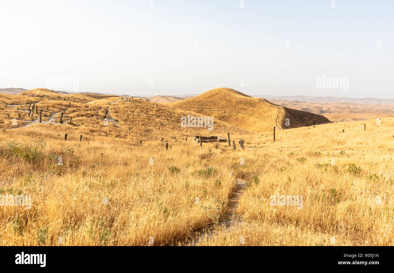 Khaled Nabi cemetery, situated in the Gokcheh Dagh hills of the Turkmen ...