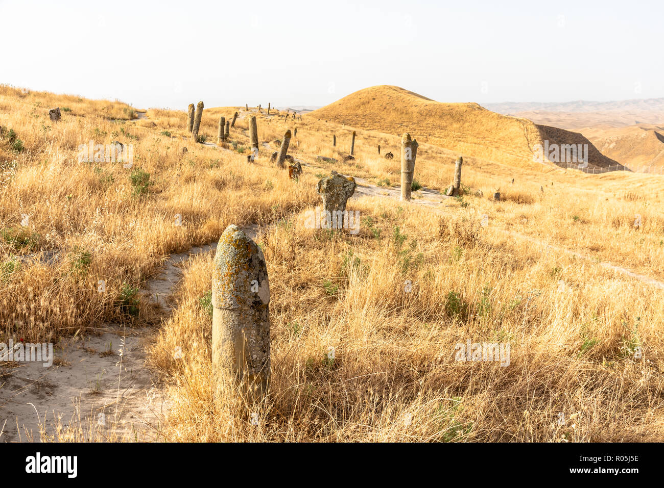 Khaled Nabi cemetery, situated in the Gokcheh Dagh hills of the Turkmen ...