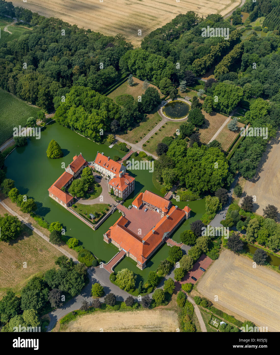 Air, Water castle Haus Borg, Altendorf, Mansion, Rinkerode ...