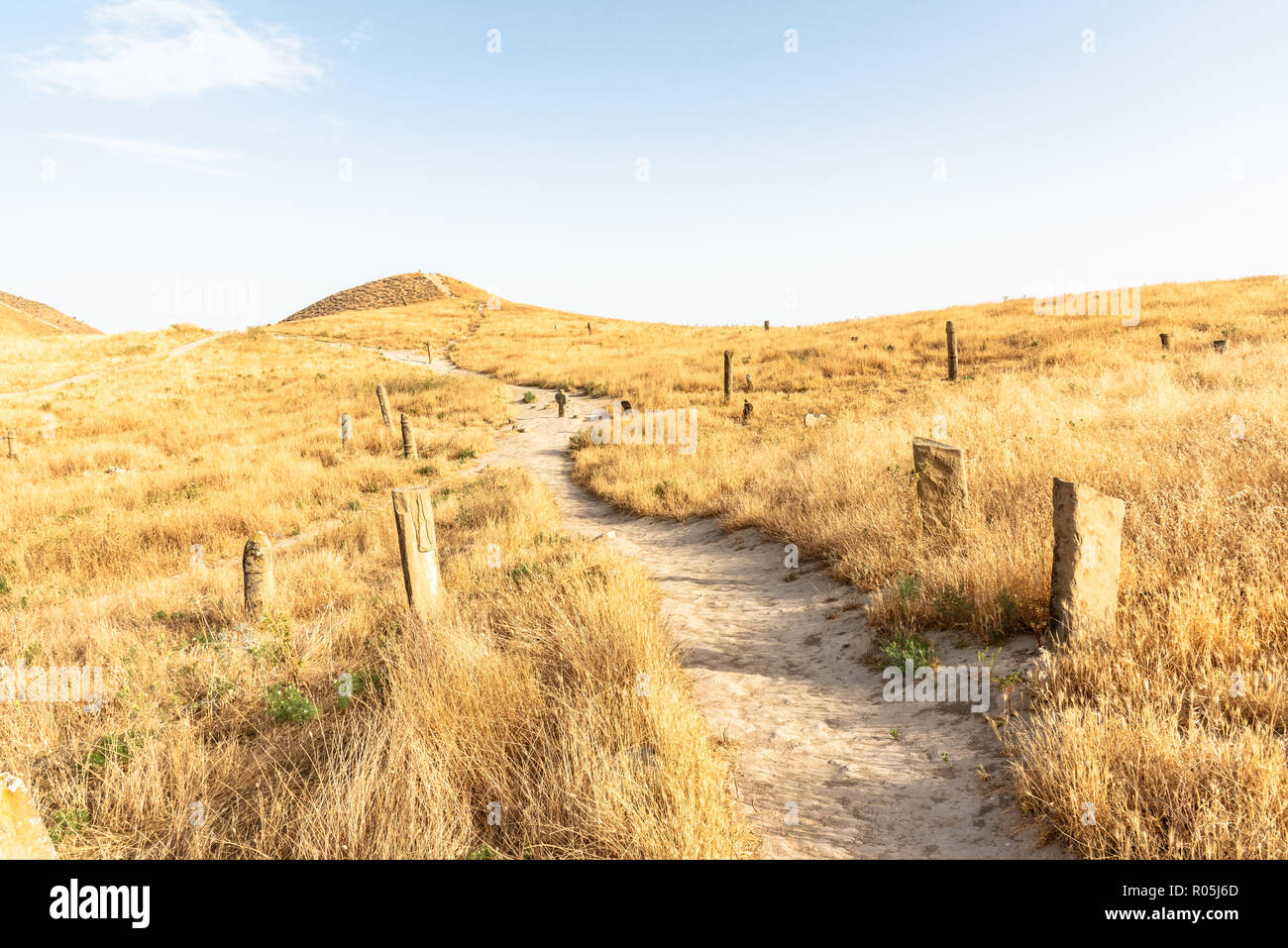 Khaled Nabi cemetery, situated in the Gokcheh Dagh hills of the Turkmen ...