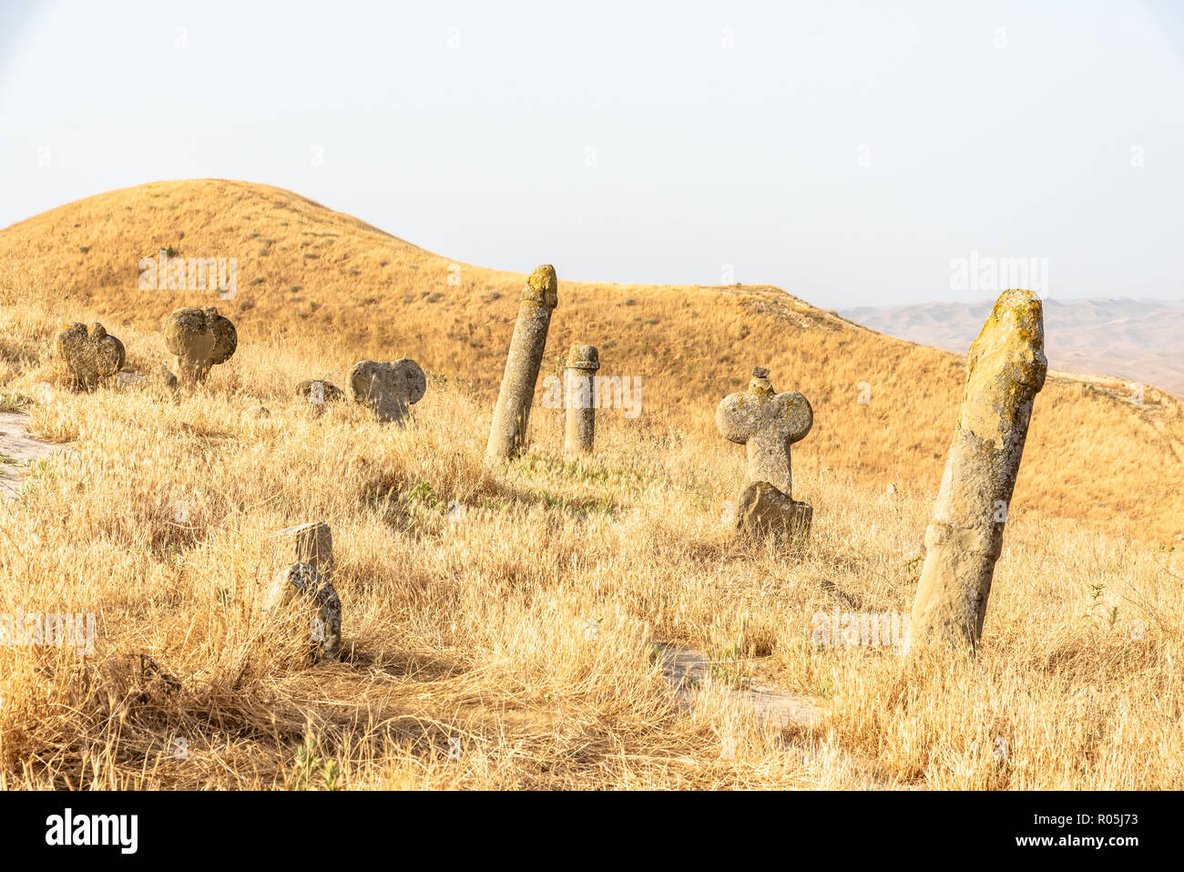 Khaled Nabi cemetery, situated in the Gokcheh Dagh hills of the Turkmen ...