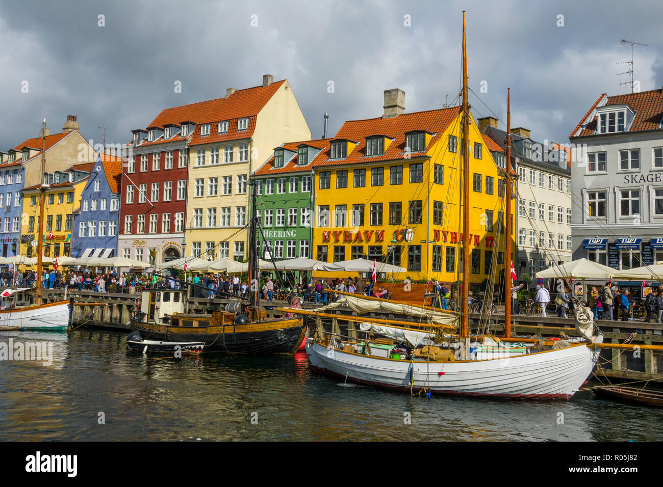 Denmark copenhagen nyhavn district on hi-res stock photography and ...