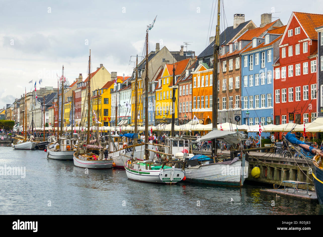 Denmark copenhagen nyhavn district on hi-res stock photography and ...