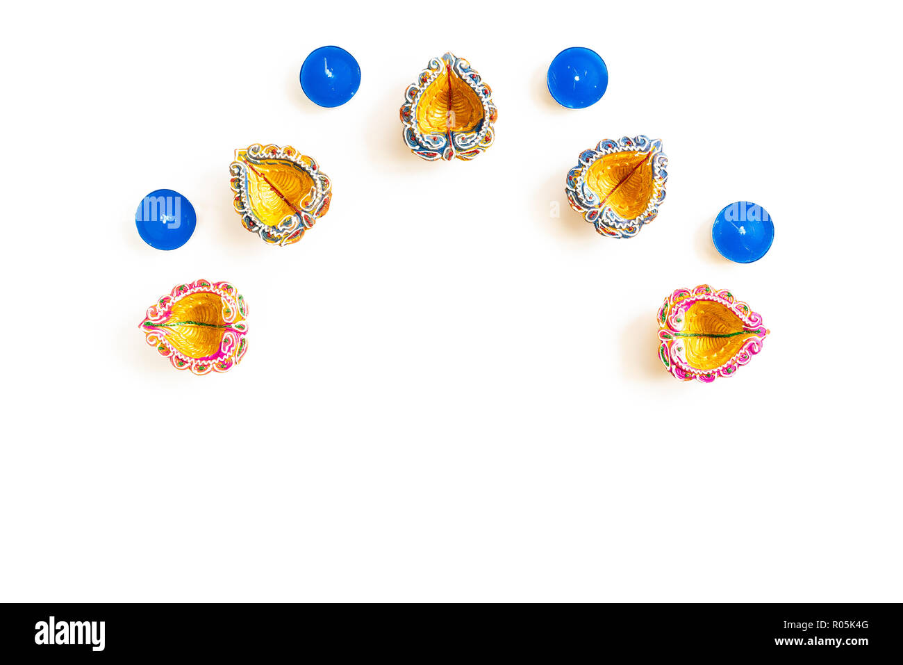 Happy Diwali - Clay Diya lamps lit during Dipavali, Hindu festival of ...