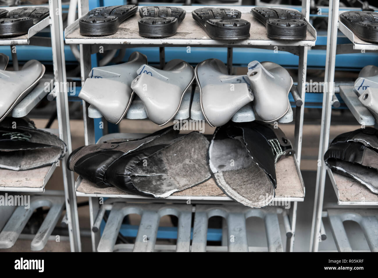 Shoe production line workers hi-res stock photography and images - Alamy