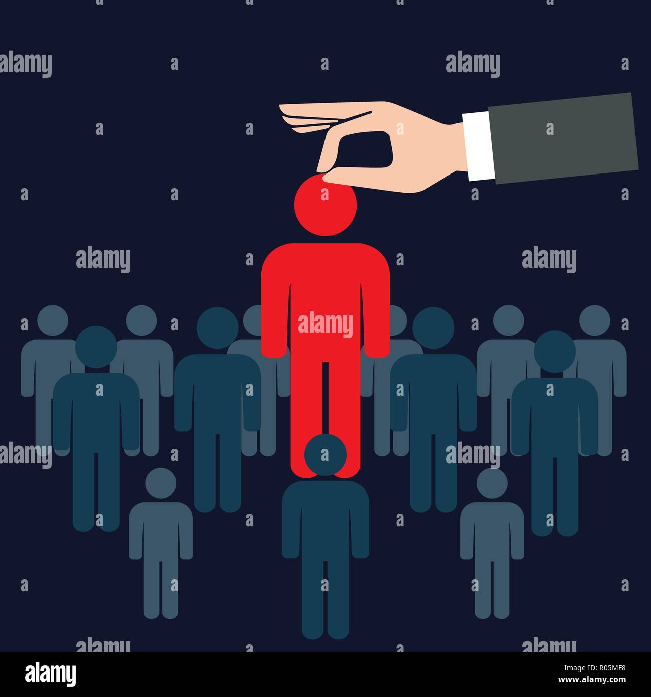 People only one Stock Vector Images - Alamy