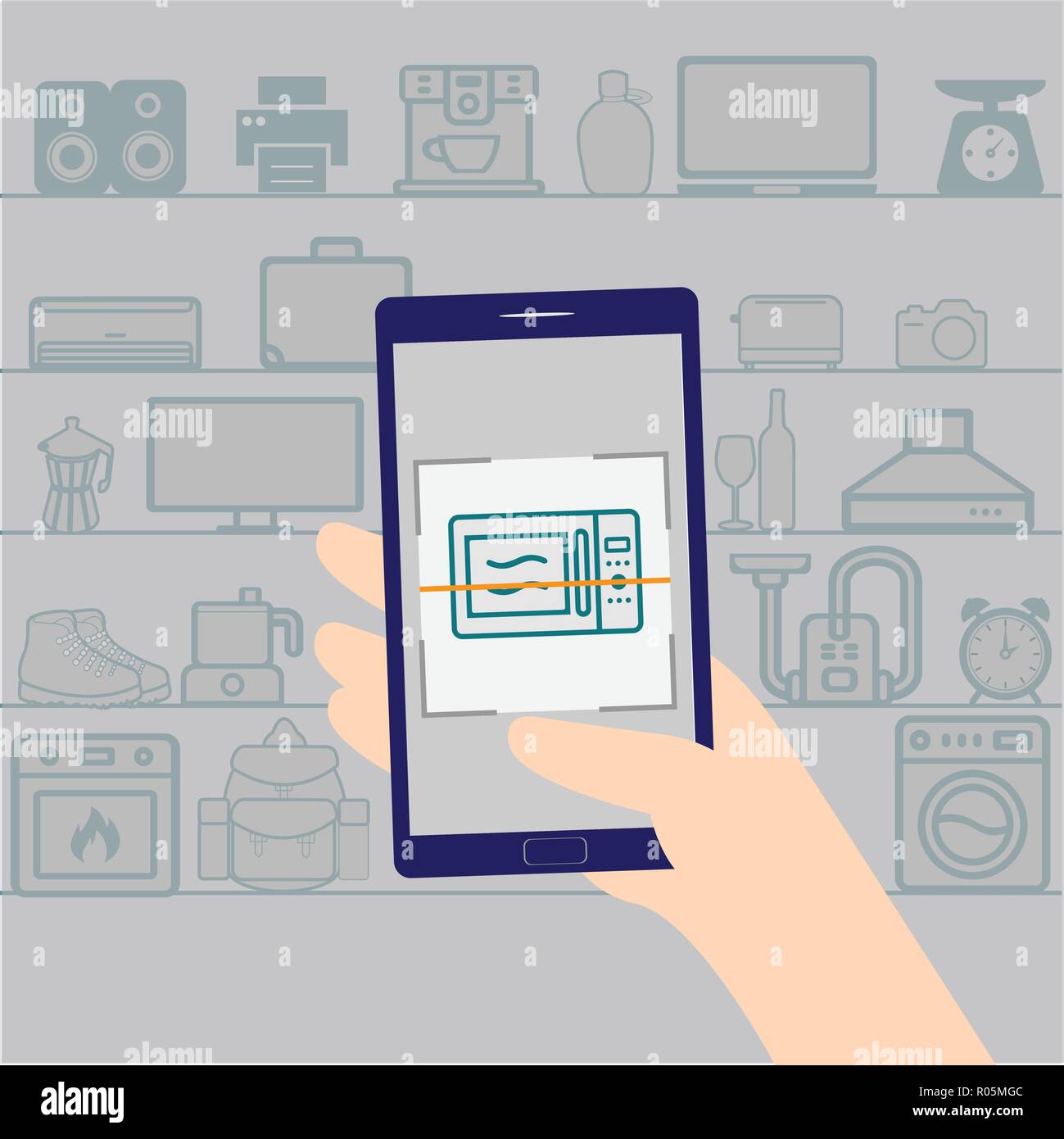 Scanning vector vectors hi-res stock photography and images - Alamy