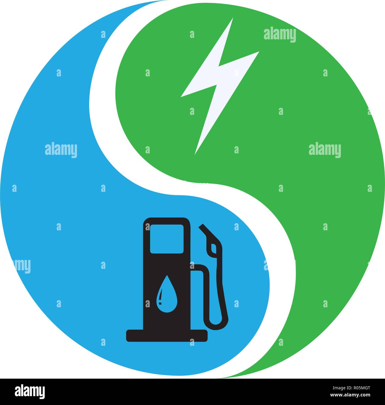 Recharge fuel pump electric Stock Vector Images - Alamy