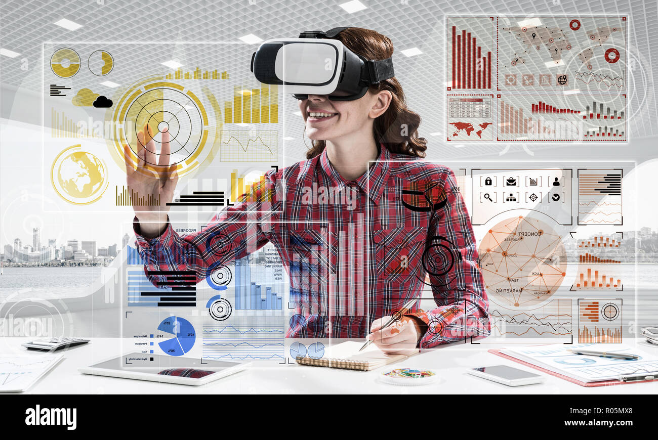 Using modern technologies Stock Photo - Alamy