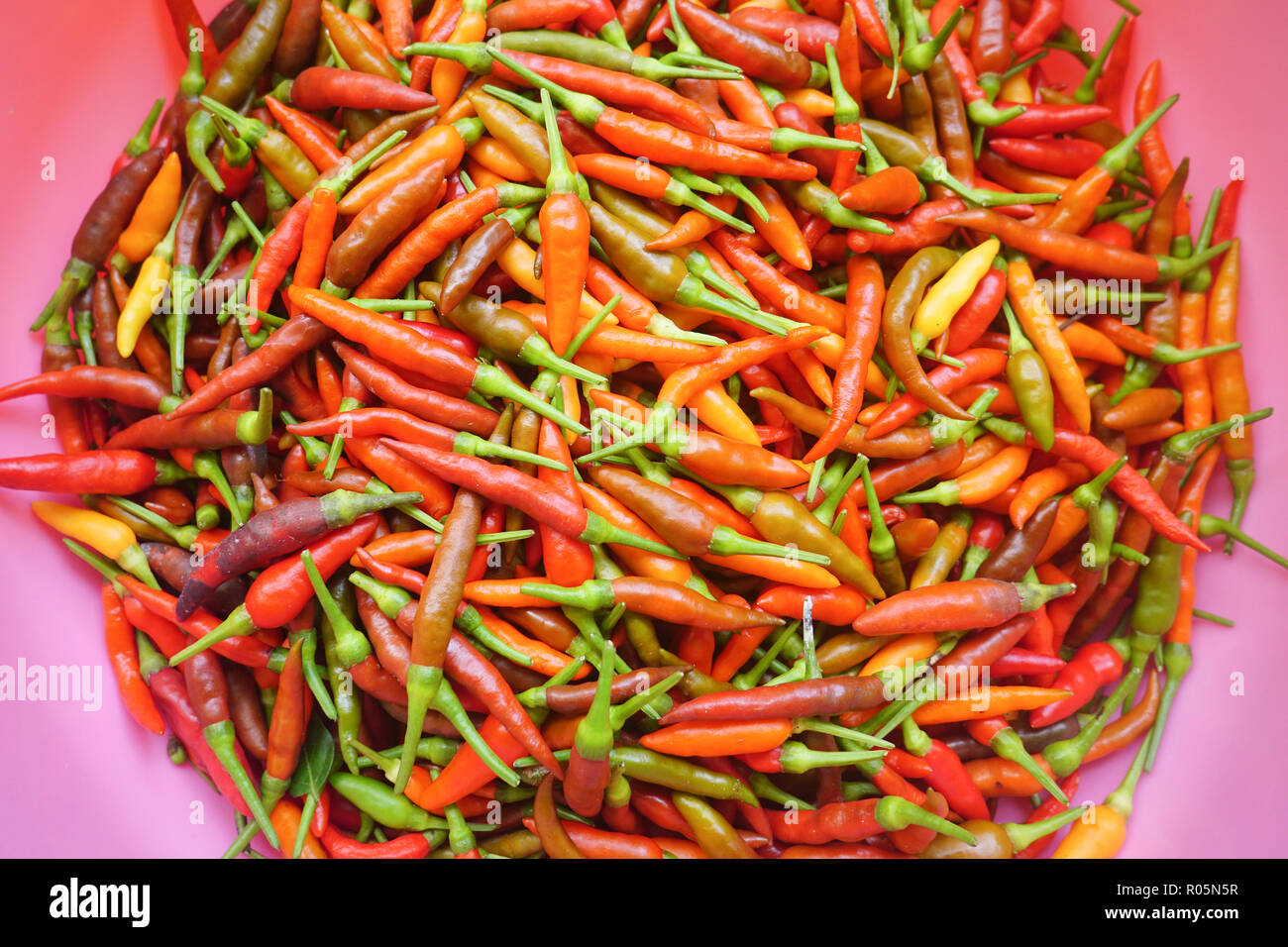 small red hot chili peppers Stock Photo - Alamy