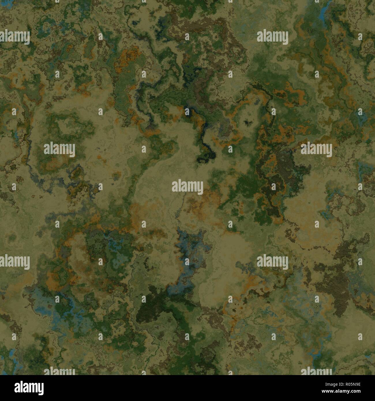 Fantasy planet terrain illustration seamless texture or background ...