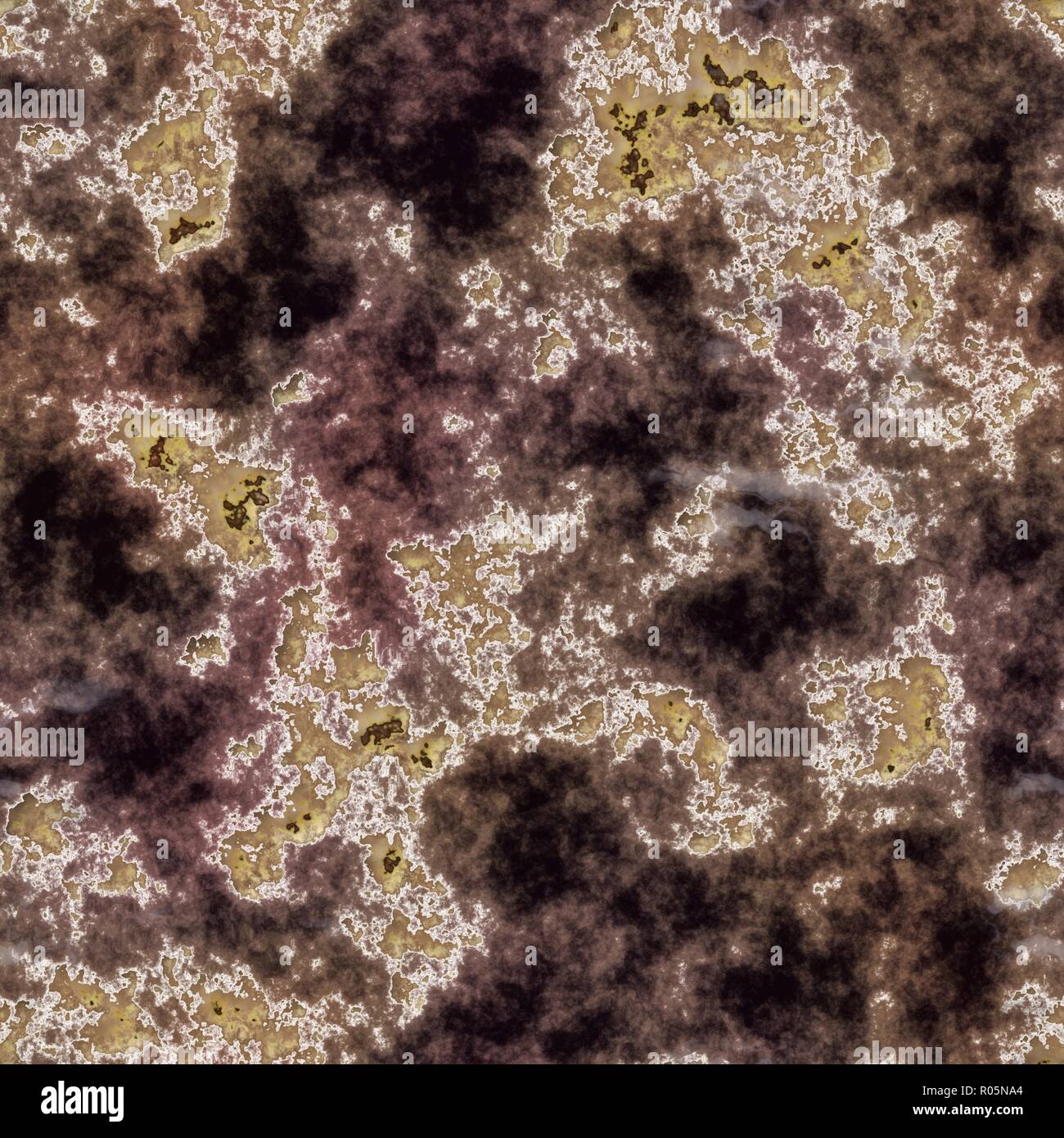 Fantasy planet terrain illustration seamless texture or background ...