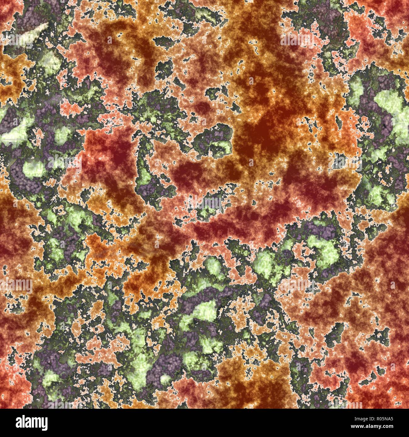 Fantasy planet terrain illustration seamless texture or background ...