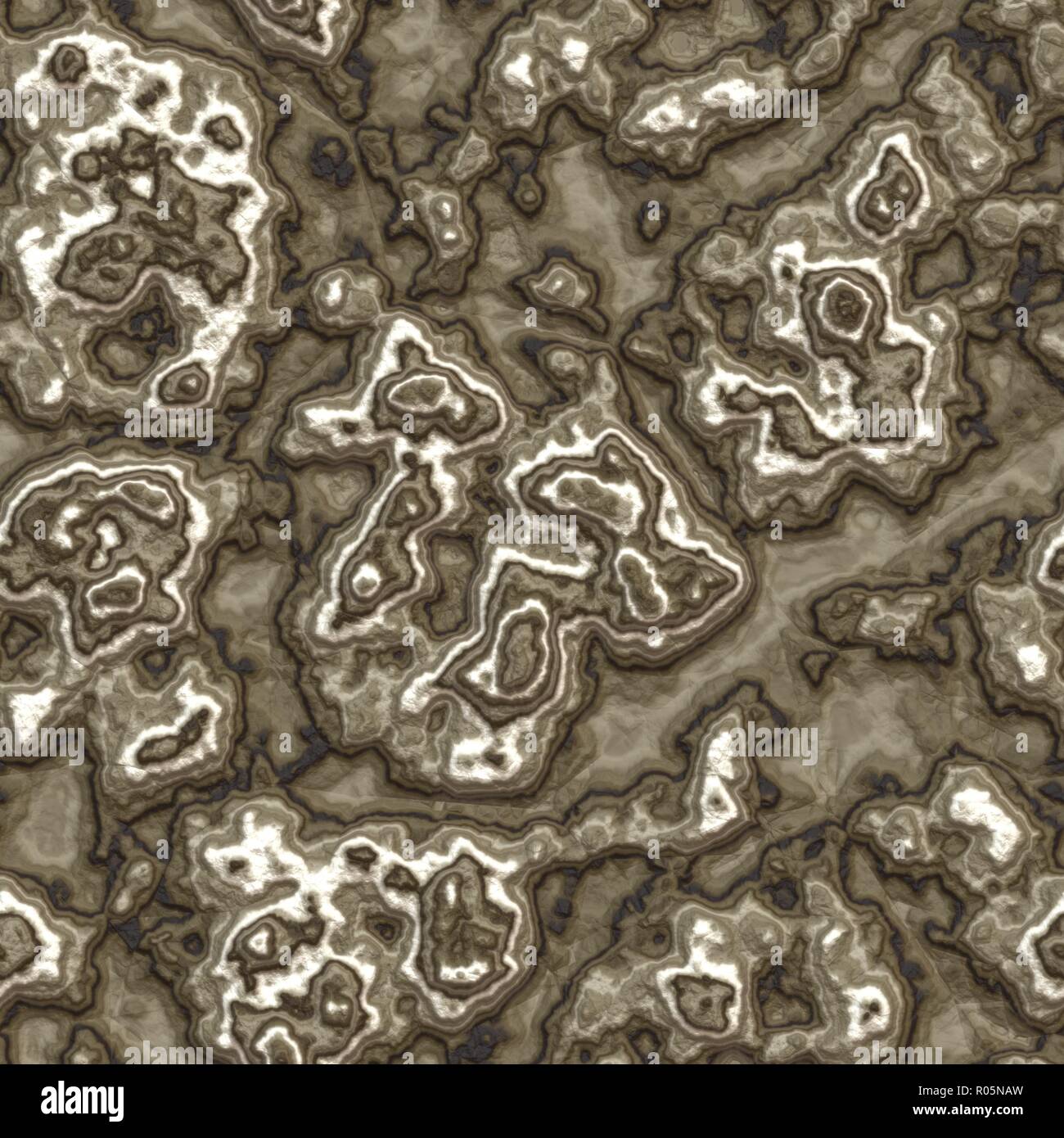 Fantasy planet terrain illustration seamless texture or background ...