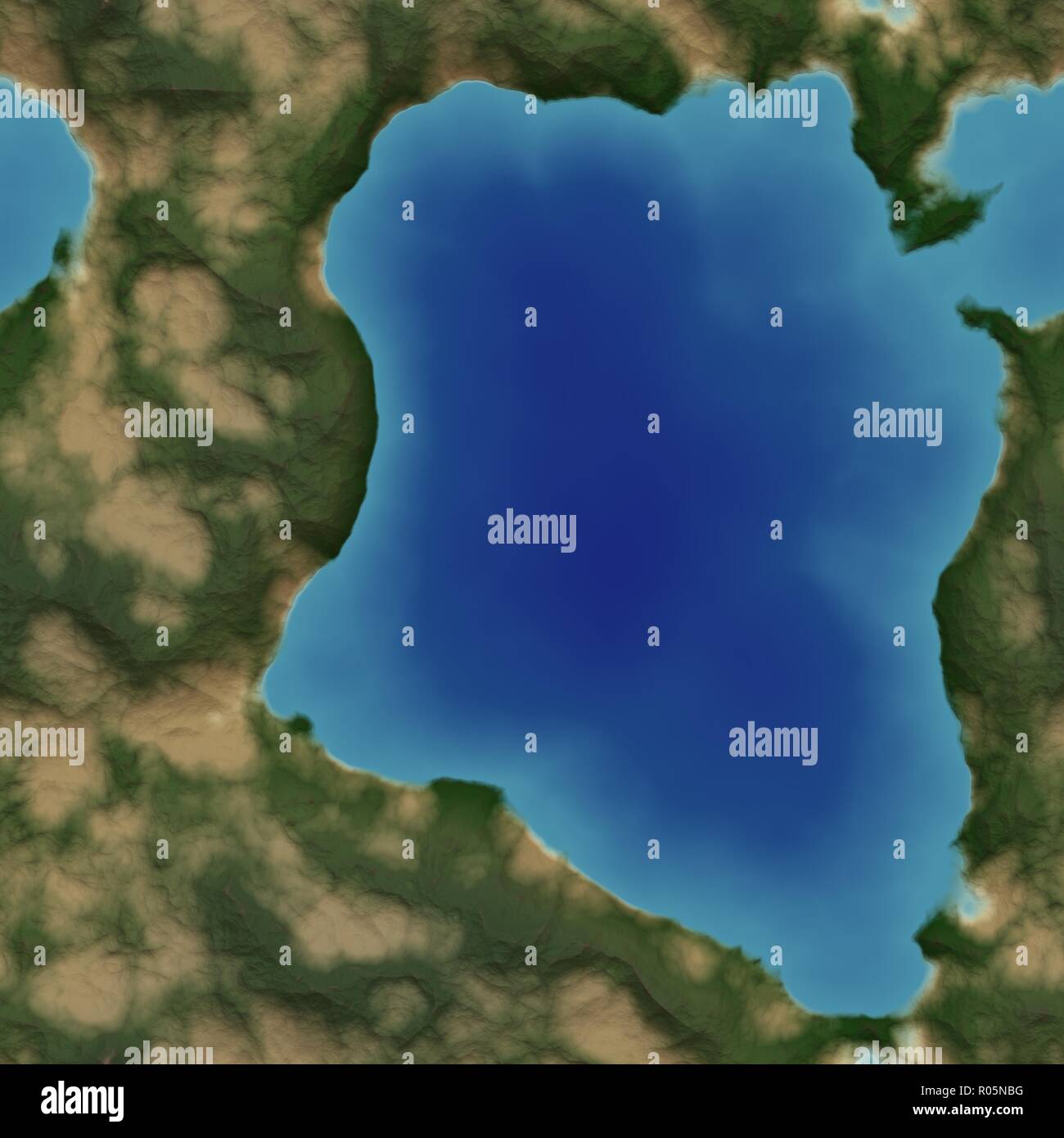 Fantasy planet terrain illustration seamless texture or background ...