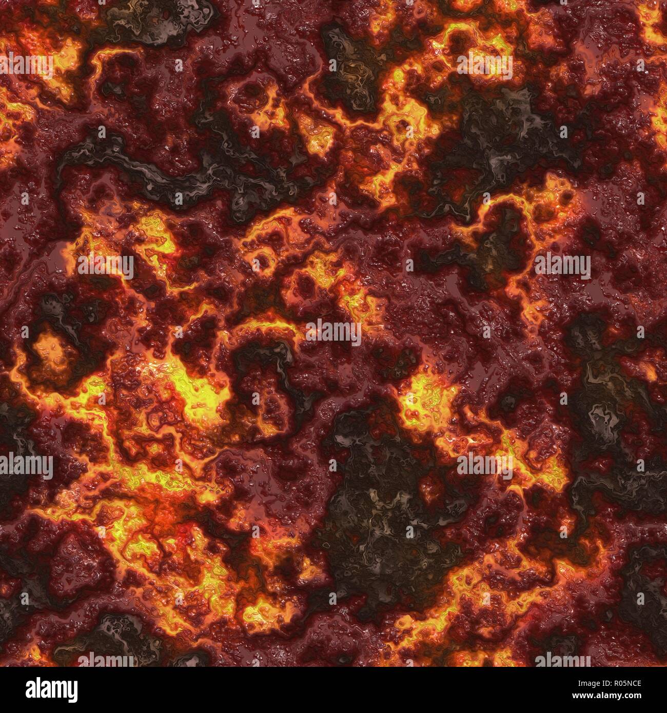 Fantasy planet terrain illustration seamless texture or background ...