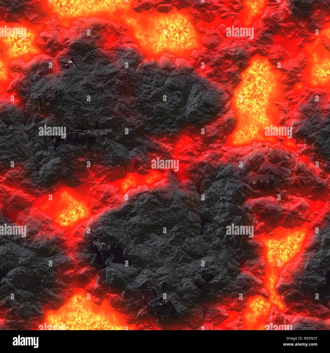 Fantasy planet terrain illustration seamless texture or background ...