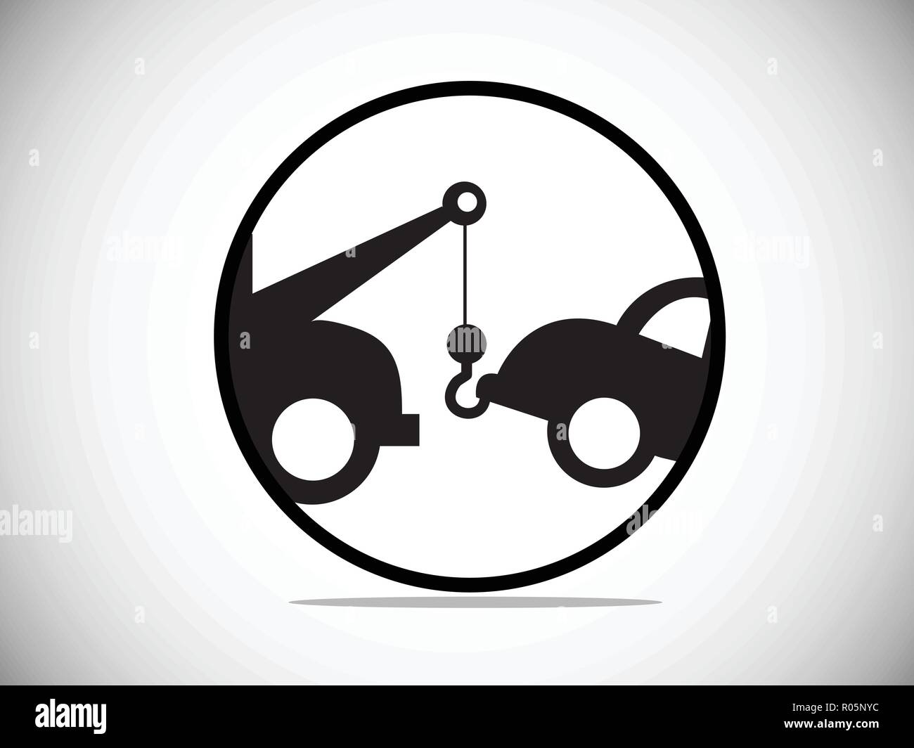 Roadside assistance truck car Stock Vector Images - Alamy