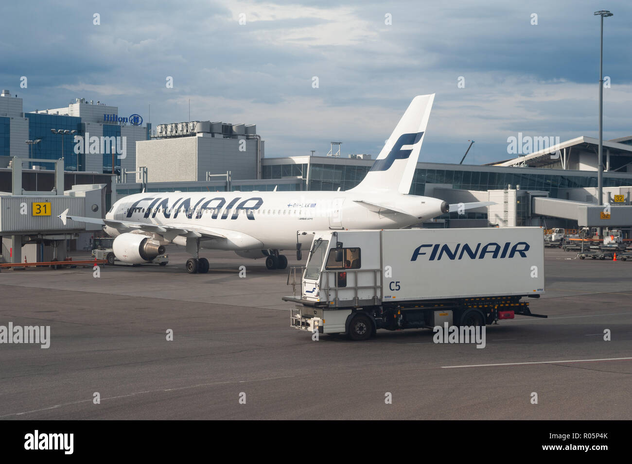 04.06.2018 - Helsinki, Finland, Europe - A Finnair Airbus A320 ...