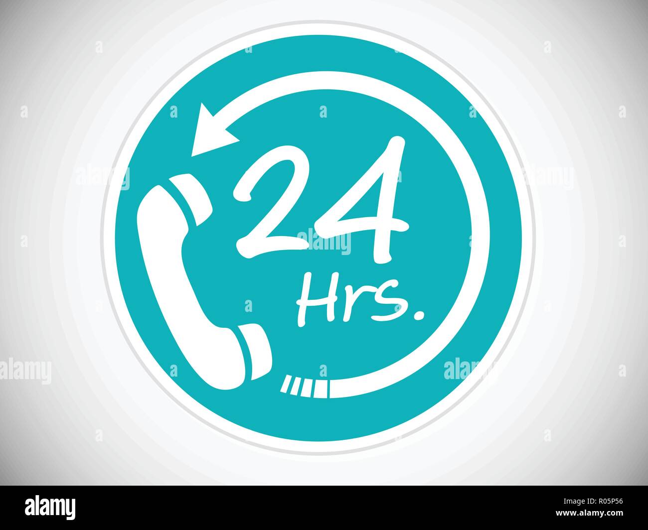 24 Hr service vector business symbol service Stock Vector Image & Art ...