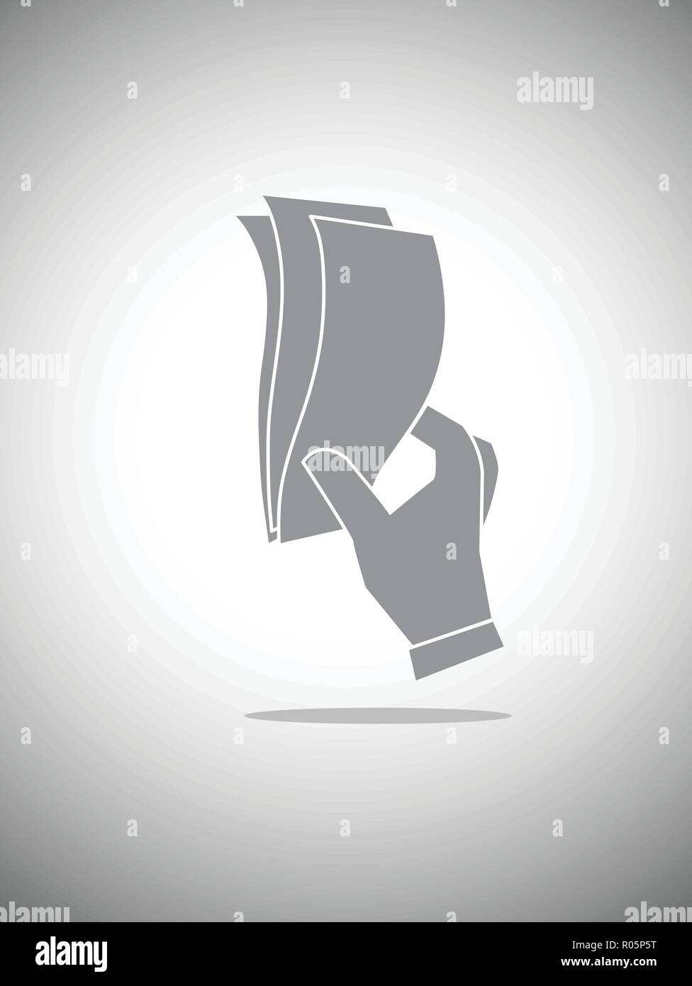 cash vector icon on a gray background Stock Vector Image & Art - Alamy