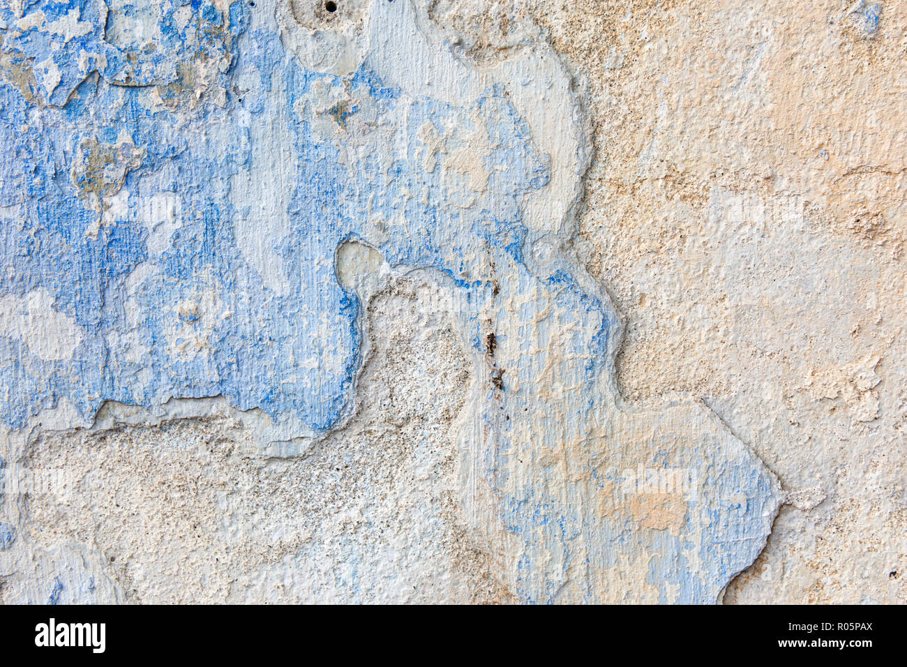 Old weathered blue plaster wall texture. Grunge background Stock Photo ...
